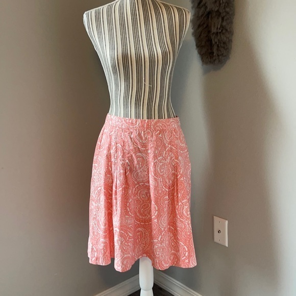 GAP | Skirts | Gap Peachy Pink Floral Skirt | Poshmark